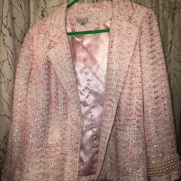 Joan Rivers | Jackets & Coats | Pink Joan Rivers Blazer | Poshmark